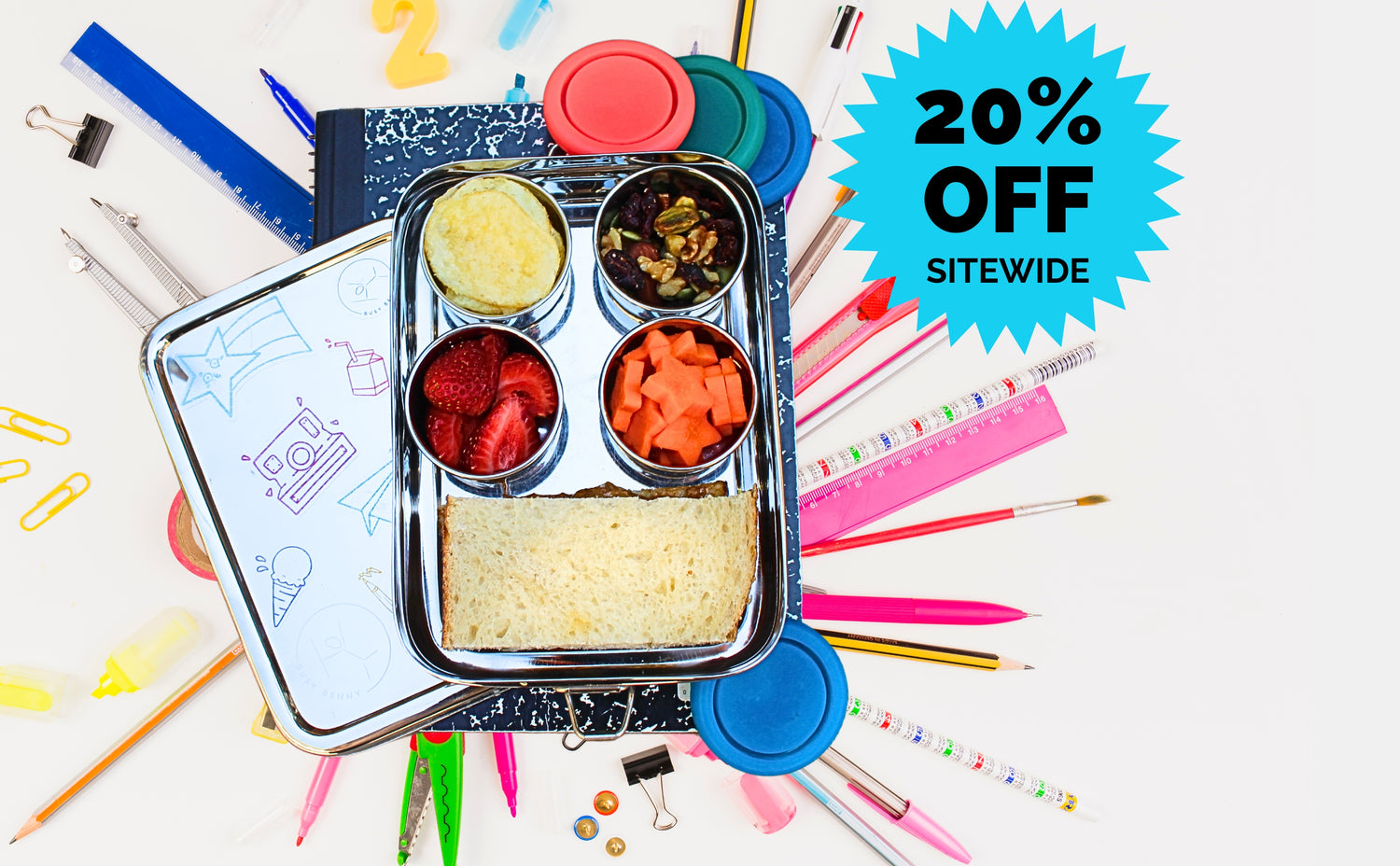 Busy Benny the original Stainless Steel Bento Snack and Activity Box